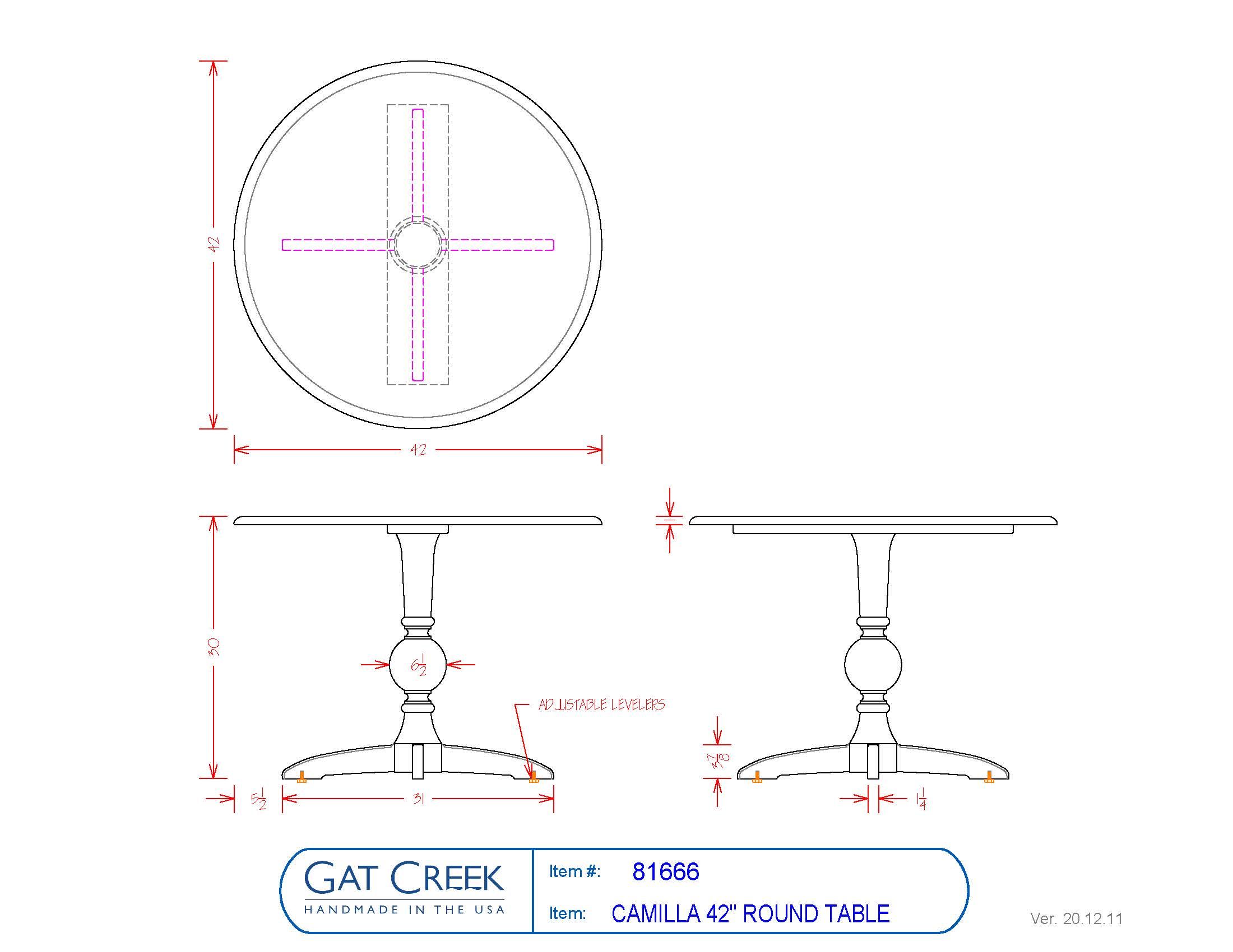 Camilla Round Dining Table