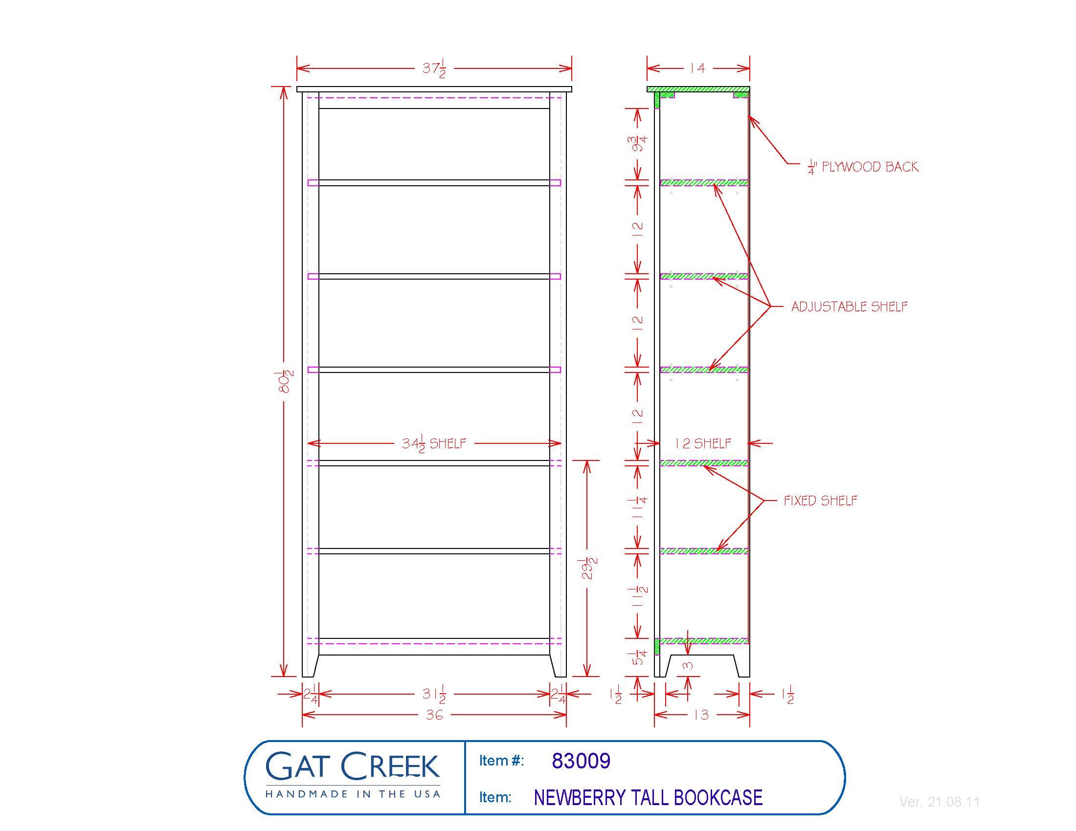 Newberry Tall Bookcase