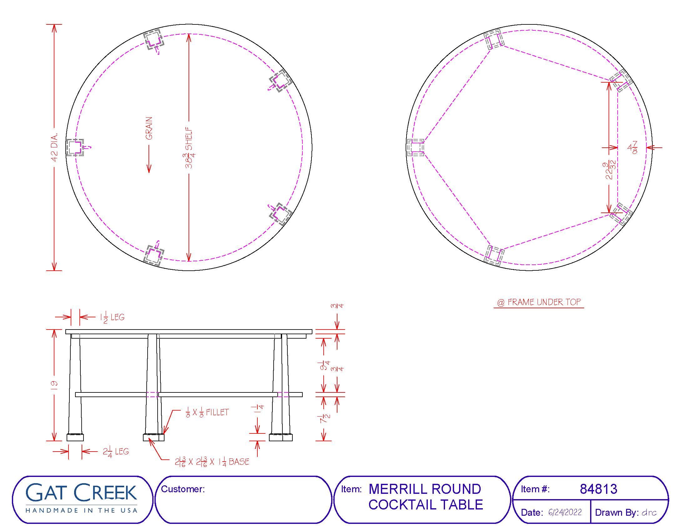 Merrill Round Cocktail Table