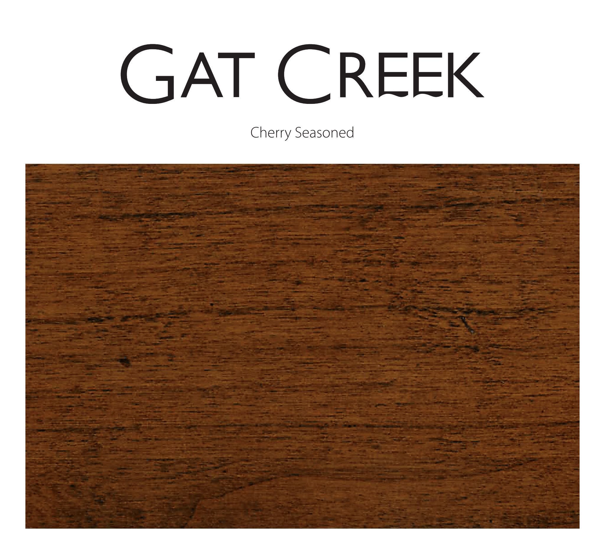 Cherry Seasoned Finish Card