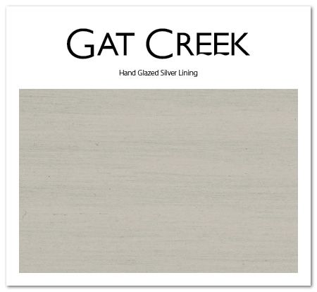 Hand-Glazed Silver Lining Finish Sample