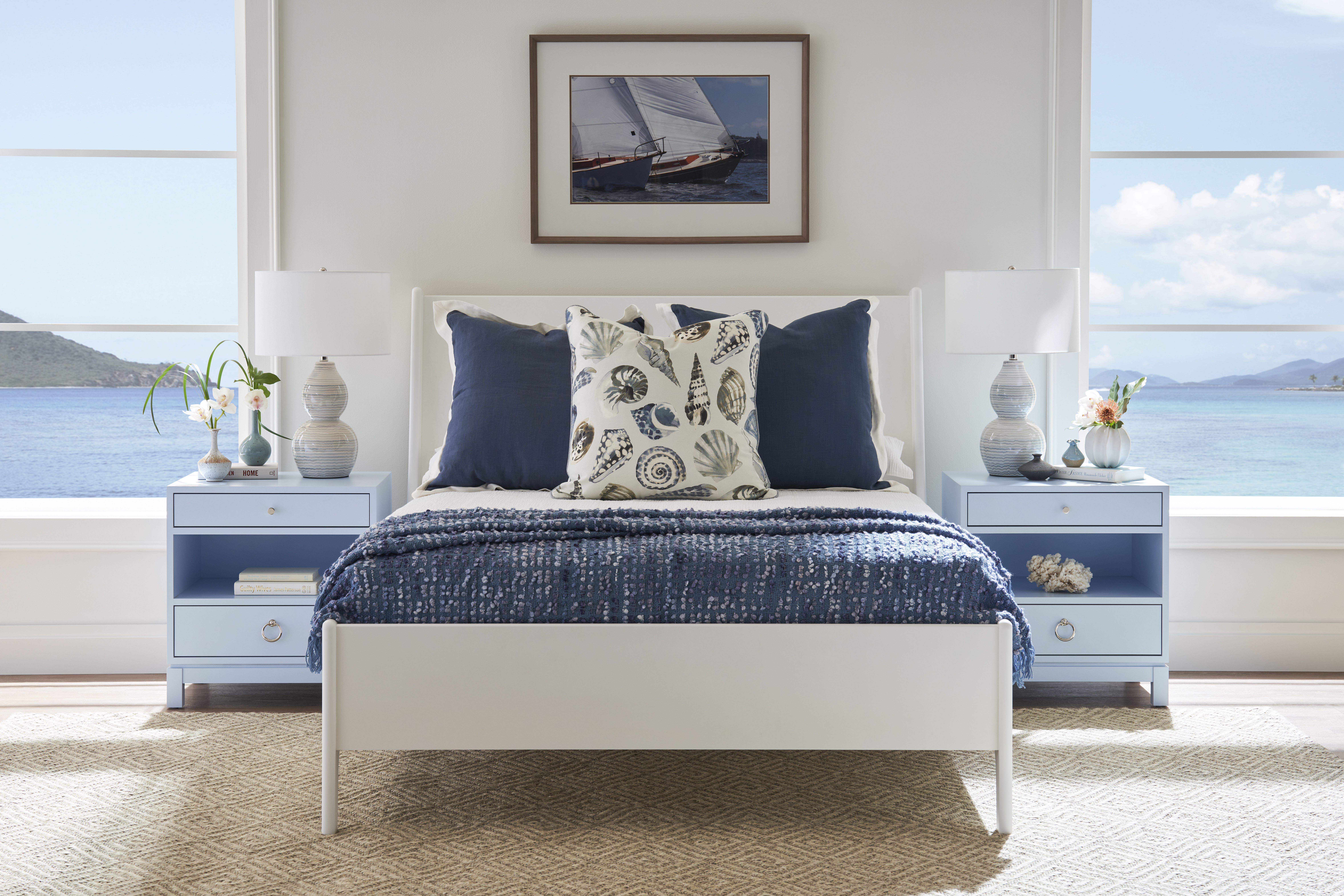 dark blue bed frames